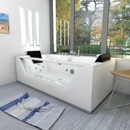 Whirlpool mit Reinigungsfunktion Pool Badewanne Wanne AcquaVapore W83-A 90x180 ohne +0.-€ - Weiß