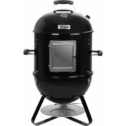 3 in 1 Räuchertonne ø 47 cm, 3in1 Smoker, Kugelgrill und Feuerschale, mit Thermometer - BBQ-Toro