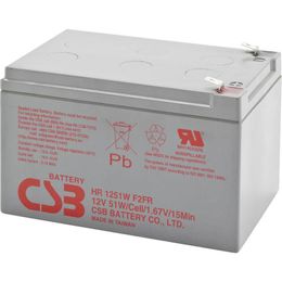 CSB - Battery hr 1251W high-rate HR1251WF2 Bleiakku 12 v 12 Ah Blei-Vlies (agm) (b x h x t) 151 x 100