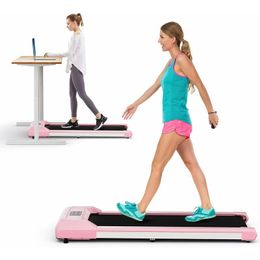 Walking Pad, Laufband Schreibtisch für Zuhause mit led Display & Fernbedienung, 2,25PS & 1-6 km/h, Walking Treadmill bis 120kg belastbar für