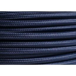 KOKA - Textil Stromkabel 2x0,75mm² dunkelblau