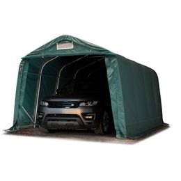Garagenzelt Carport 3,3 x 4,8 m in dunkelgrün Unterstand Lagerzelt mit feuersicherer PRIMEtex 2300 PVC Plane - dunkelgrün