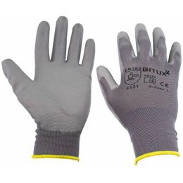 BITUXX 100 Paar l (9) Arbeitshandschuhe Montagehanschuhe Handschuhe Schutzhandschuhe mit pu Beschichtung