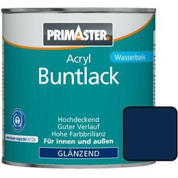 Primaster Acryl Buntlack 375ml Enzianblau Glänzend Wetterbeständig Holz & Metall