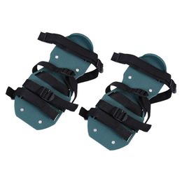 Eosnow 1 Paar Rasenbelüfter-Sandalen, robuste Gras-Spikes-Schuhe mit Schnalle, Gartengert (4 Riemen).