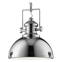 Industrie Vintage Decken Hänge Lampe Wohn Zimmer Pendel Strahler Leuchte chrom Searchlight 2297CC