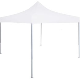 Profi-Partyzelt Faltbar, Gartenpavillon, Bierzelt UV-Schutz, Pavillon Pop-Up 3 x 3 m Stahl Weiß KLI87553 MAISONCHIC