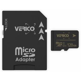 MicroSDXC Speicherkarte 128GB, Class 10, uhs-i, mit Adapter - Verico