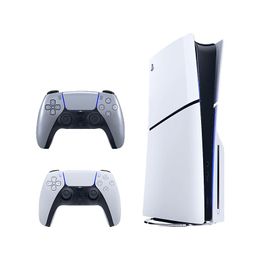 Sony PlayStation®5 (Modellgruppe: Slim) + DualSense® Sterling Silver
