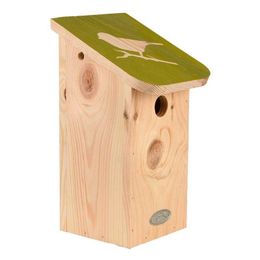 Best for Birds - Blaumeisenistkasten aus Kiefernholz mit Aufdruck