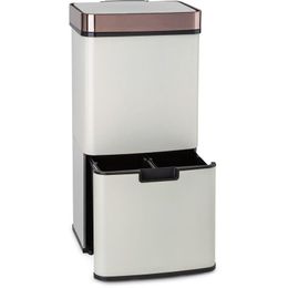 Royal Trash Rose Gold Sensor-Mülleimer 72 Liter Edelstahl - Klarstein