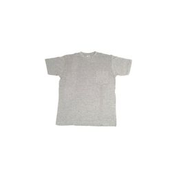 Baumwoll-T-Shirt Mit Kurzen Ärmeln Und Tasche T L Grau - 633/l