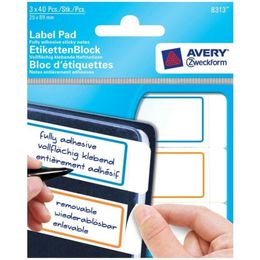 Avery Zweckform - Etiketten-Blöcke Weiß mit Rahmen 115x50mm 80x