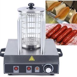 Hot-Dog-Maschine, Würstchenwärmer, 220 v, einstellbare Temperatur, Hot-Dog-Gerät, Würstchenwärmer, Toaster aus Edelstahl für Restaurants, Imbisse,