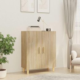 Sideboard, Kommode, Küchenschrank, Beistellschrank, Anrichte für Wohnzimmer Sonoma-Eiche 70x34x90 cm Holzwerkstoff LLLA667598 MAISONCHIC