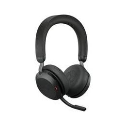 Jabra Evolve2 75, Headset schwarz, Link380c, UC, Ladestation