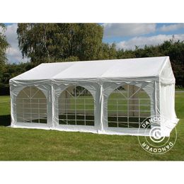 Partyzelt Pavillon Festzelt Dancover Original 4x6m pvc, Weiß - Weiß