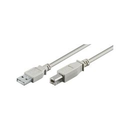 USB-Kabel usb 2.0 a-b 1,8m Grau (68712) - goobay