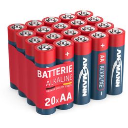 20x Ansmann Alkaline Batterie aa Mignon 1,5V - LR6 AM3 MN1500 (20 Stück)