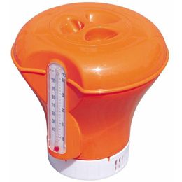 Bestway Schwimmdosierer + Pool Thermometer Dosierschwimmer Chlorspender Dosierer Spender