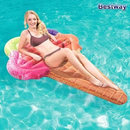 Bestway - Luftmatratze Waffeleis Schwimmmatratze Wasserliege Eiswaffel Eistüte