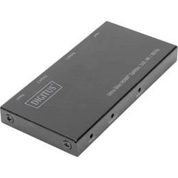 DS-45322 2 Port HDMI-Splitter LED-Anzeige, Metallgehäuse, Ultra HD-fähig 4096 x 2160 Pixel s - Digitus