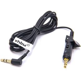 vhbw - Audio aux Kabel auf 3,5mm Klinkenstecker kompatibel mit Bose QuietComfort 15, 2, QC15, QC2 Kopfhörer,180cm