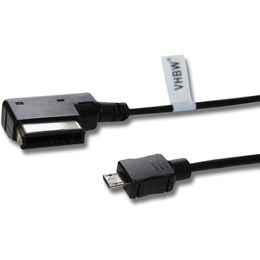 vhbw - AMI-Verbindungskabel für Micro-USB mit MMI-System kompatibel mit Audi 4F0051510M