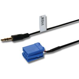 vhbw - aux Adapter Verbindungskabel (Mini-Iso) kompatibel mit diverse Autoradios z.B. Becker, Blaupunkt, Philips, vdo Dayton, sowie von Audi, Seat,