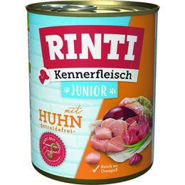 Kennerfleisch Junior Huhn 800 g Hundefutter Nassfutter - Rinti