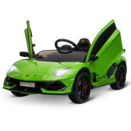 HOMCOM Elektroauto für Kinder Lamborghini svj lizenziert Kinderfahrzeug Kinderauto für 3-8 Jahre mit Fernsteuerung 2 x 550 Motoren MP3/USB Licht Musik