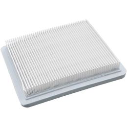 vhbw Papier-Luftfilter Ersatzfilter kompatibel mit Briggs & Stratton 12D800, 12E600, 12E700, 12E800 Rasenmäher, 13,2 x 11,5 x 2,1 cm, Weiß