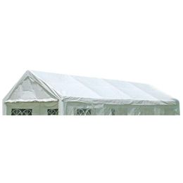 DEGAMO Ersatzdach / Dachplane palma für Zelt 4x8 Meter, pvc weiss 480g/m², incl. Spanngummis - weiss