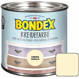 BONDEX Kreidefarbe 500 ml cremig vanille Vintagefarbe Möbelfarbe Holzschutzfarbe
