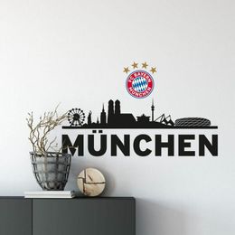 FC Bayern München Logo fc Bayern Mein Verein 60x40cm Wandtattoo fcb München Fußball Aufkleber