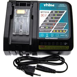 vhbw Schnellladegerät kompatibel mit Makita BL1815G, BL1820G, BL1430G, BL1813G, BL1830G Werkzeug Li-Ion-Akkus