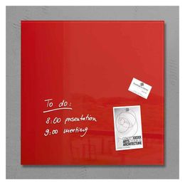 Sigel Glas-Magnetboard GL159 artverum®, rot, 30 x 30 cm, 1 Stück 34556