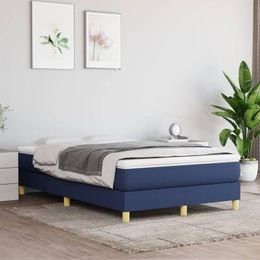 Boxspringframe stof blauw 120x200 cm - vidaXL