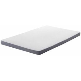 Beliani Foam Schaumstoffmatratze Grau mit Weiß 80 x 200 cm Kindermatratze Medium Härtegrad - Grau