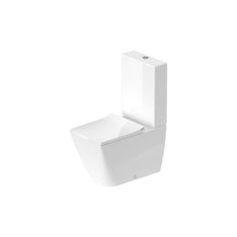 Viu Stand-WC Kombination 219109, Rimless, 350x650 mm, Tiefspüler, Farbe: Weiß mit Wondergliss - 21910900001 - Duravit
