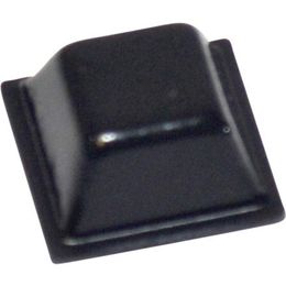 Toolcraft PD2126SW Gerätefuß selbstklebend, quadratisch Schwarz (L x B x H) 12.7 x 12.7 x 5.8 mm 1 S