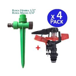 Suinga - Pack 4 x Sprinkler Sektoren Landwirtschaftsregner 1/2'', 8-18 Meter