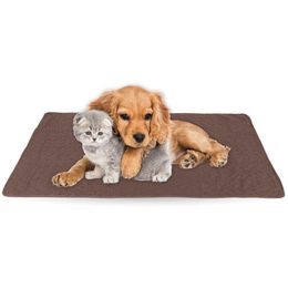 Bestlivings - Haustiermatte - 60x80cm ( Braun ) Haustierdecken öko-tex 100 perfekt für Katzen bis große Hunde - s-xl - Steppdecke für Sofa / Bett