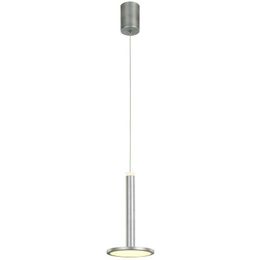 Italux - Oliver - Moderner LED-hängender Anhänger Satin Nickel, Warmweiß 3000K 415lm