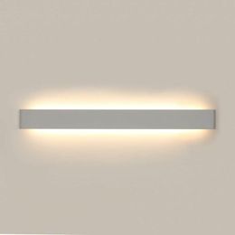 Delaveek - Moderne und schlichte LED-Wandlampe aus Aluminium (weiß, 91 cm, Licht nach oben und unten, warmes Licht, 30W, 220V)