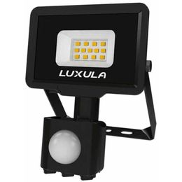 LED-Fluter mit Bewegungsmelder, eek: f, 10W, 1000lm, 3000K, schwarz - Luxula