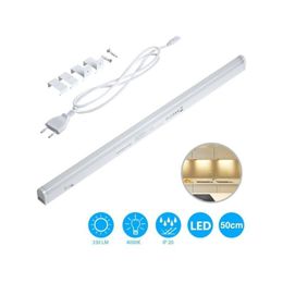 Meditrade GmbH 50CM UNTER-SCHRANK LAMPE KÜCHENSCHRANK BAR LED 750LM WEISS Warmes Weiß - Warmes Weiß