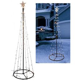 Spetebo Led Weihnachtsbaum - 180 cm - Deko Leucht Kegel Baum mit 90 led - Innen und Außen