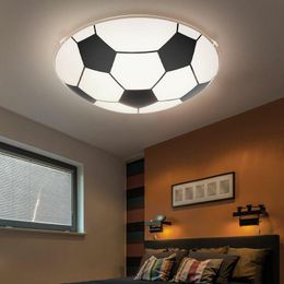 etc-shop Fußball Decken Lampe Kinderzimmer Glas Wand Leuchte satiniert im Set inkl. led Leuchtmittel