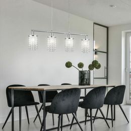 etc-shop - Kristall Decken Pendel Lampe Wohn Ess Zimmer Beleuchtung Hänge Lampe im Set inkl. led Leuchtmittel